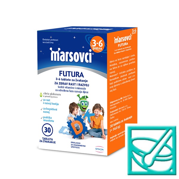 Ljekarne Dvoržak | WALMARK Marsovci FUTURA 3-6 tbl za žvakanje a30